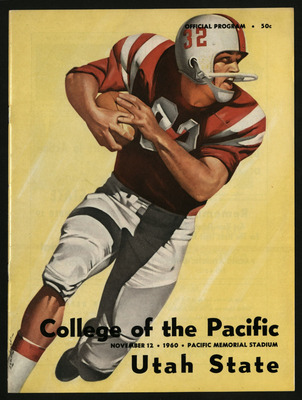 "November 12, 1960 Football Program, UOP vs. Utah State" by University ...