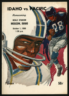 "October 1, 1966 Football Program, UOP vs. University of Idaho" by ...